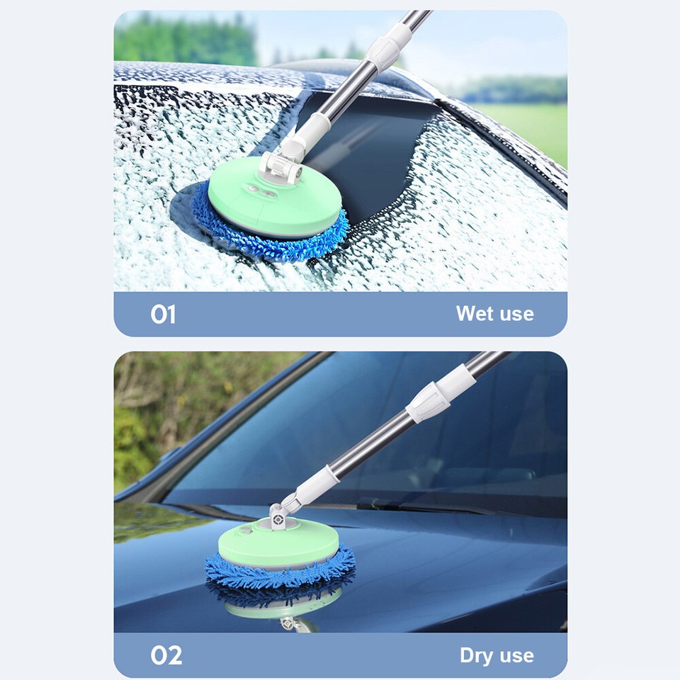 Wireless Electric Spin Mop Cleaning Machine Automatic 3 in 1 Wet & Dry ...