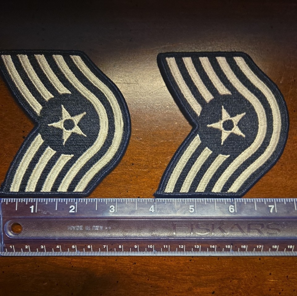 US Air Force Male Technical Sergeant Stripes TSgt Dress Blues Patches ...