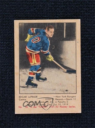 1951-52 Parkhurst Edgar Laprade #96 Rookie RC HOF | eBay