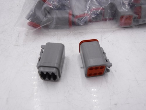 40 Pack Deutsch 6 Pin Waterproof Electrical Plug Connectors DT06-6S | eBay