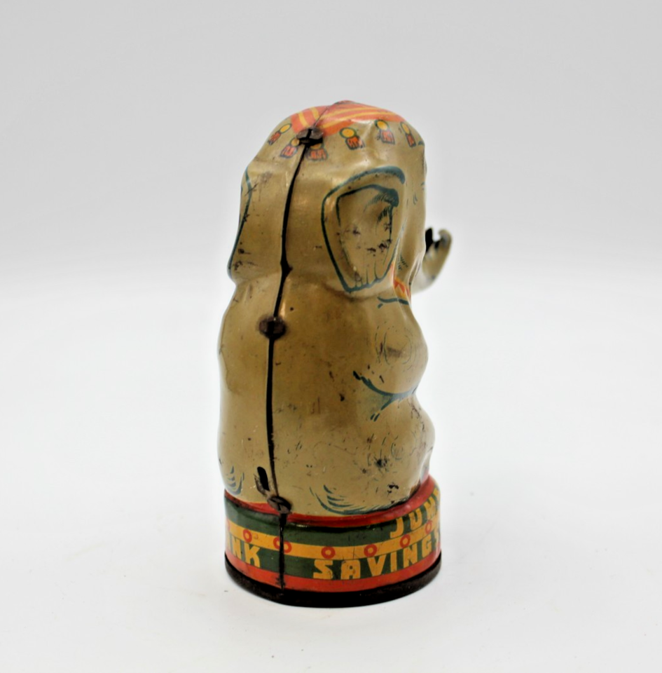 Jumbo Tin Litho Circus Elephant Coin Bank made in England | eBay