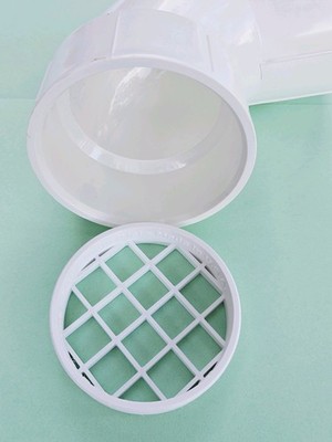 2-1/2" PVC Pipe Vent Screen, 2.875" OD, 3/4" Mesh All Plastic for 2-1/2 ...