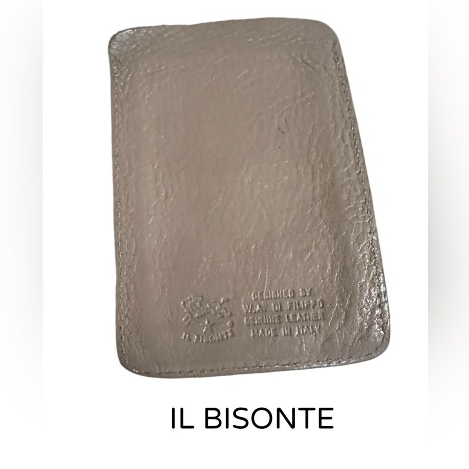 IL BISONTE Rare Vintage Italian Leather card wallet … - Gem
