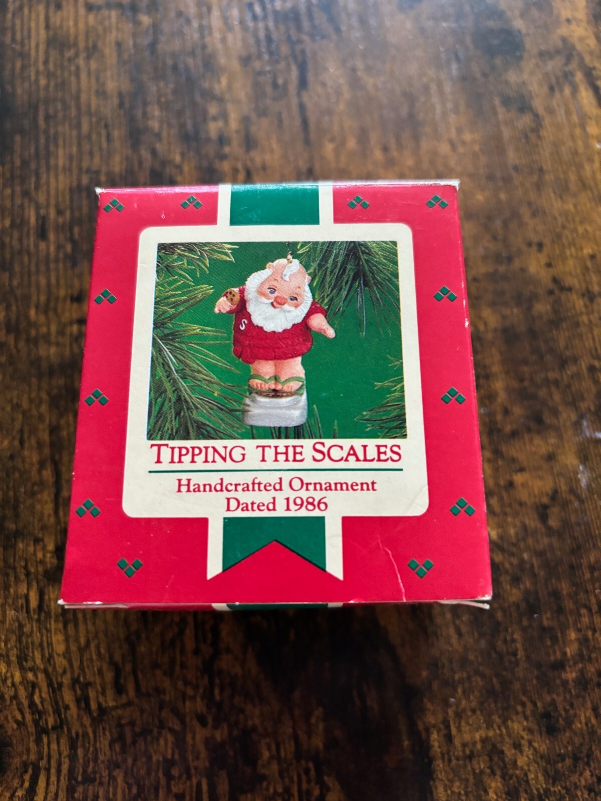 Hallmark "Tipping The Scales" Ornament Dated 1986 | eBay