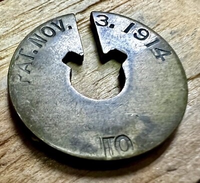 1914 Patent November 3rd Y.S. & S. Co. Goetz Telephone Token Chicago ...