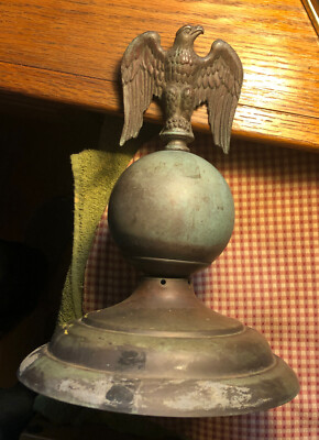 Finials - Brass Eagle Flag