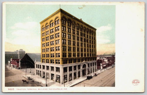 Antique Postcard - Traction Terminal Building - Indianapolis Indiana ...