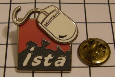 MICROSOFT MOUSE ISTA RESELLER vintage pin badge | eBay