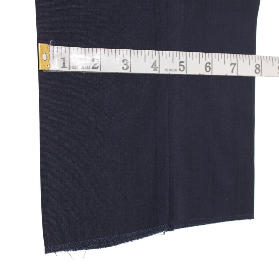 Zanella NWT Dress Pants Size 34 US In Solid Blue 100% Wool Travel ...