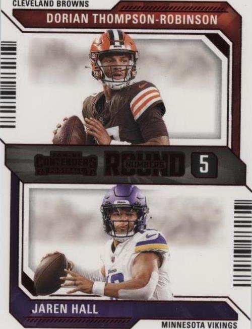 2023 Panini Contenders - Round Numbers Jaren Hall, Dorian Thompson ...