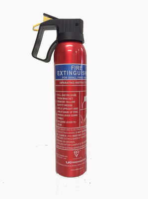 Compact Small Fire Extinguisher 600g Dry Powder Taxi Office Caravan Car ...