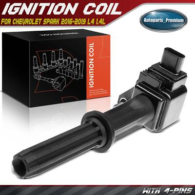 Ignition Coil for Chevrolet Spark 2016 2017 2018 2019-2022 L4 1.4L 4Pin ...