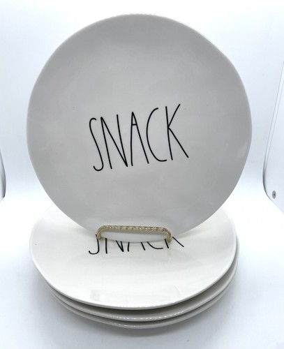REA DUNN By Magenta SNACK Melamine Cream Salad Plates Set Of 4 | eBay