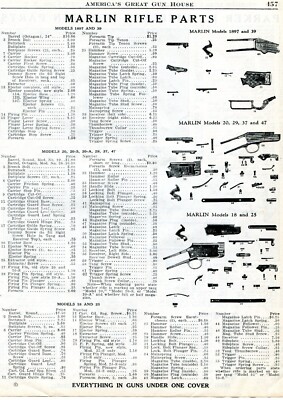 1941 Print Ad of Marlin Model 1897 39 20 20S 20A 29 37 47 18 25 Rifle ...