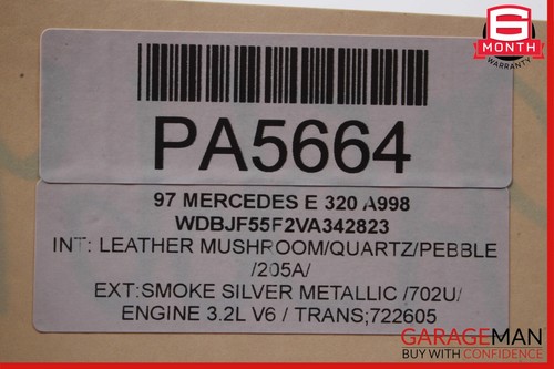 98-02 Mercedes W210 E320 Complete Engine Motor Block Assembly 3.2L V6 ...