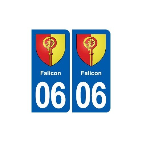 06 Falicon blason ville autocollant plaque stickers | eBay