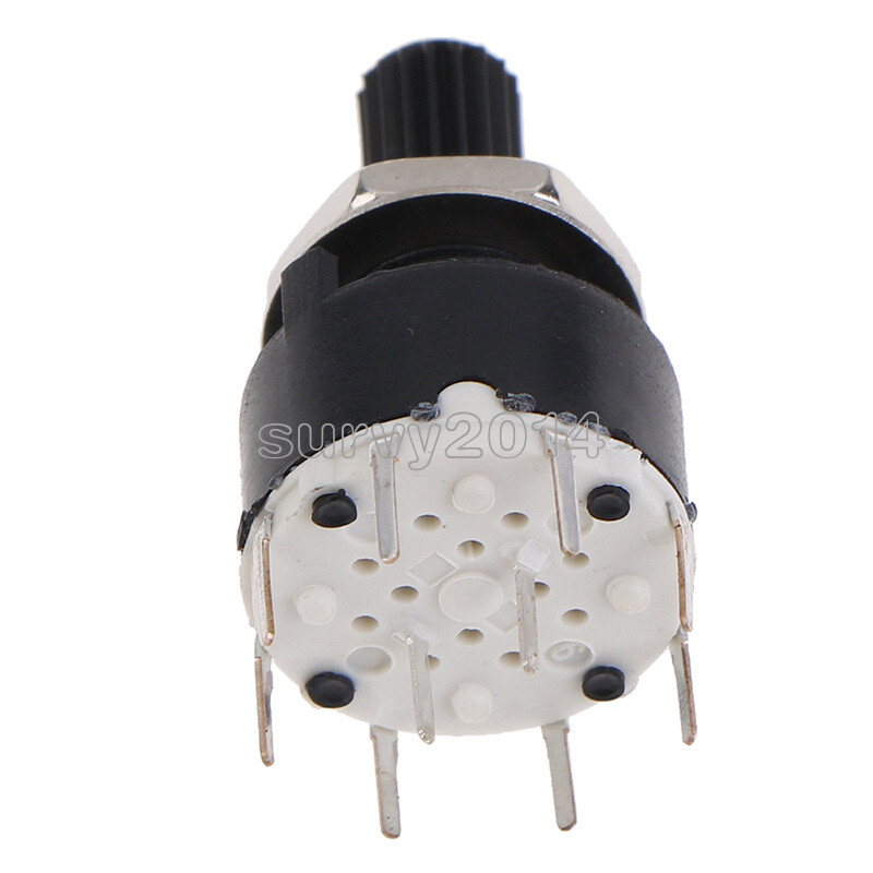SR16MM Rotary Switch 2 Pole 3 4 position 1 Pole 5 6 8 Position Axis ...