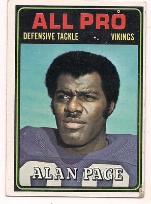 1974 Topps HOF Alan Page/Fred Cox/Milt Sunde/Dave Osborn Minnesota ...