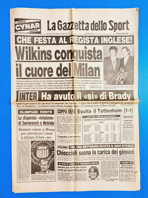 Gazzetta Dello Sport 10 Mai 1984 Wilkins Rivera Milan-Daniela Zini ...