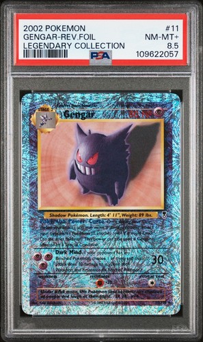 2002 POKEMON LEGENDARY COLLECTION #11 GENGAR-REVERSE FOIL - PSA 8.5 ...