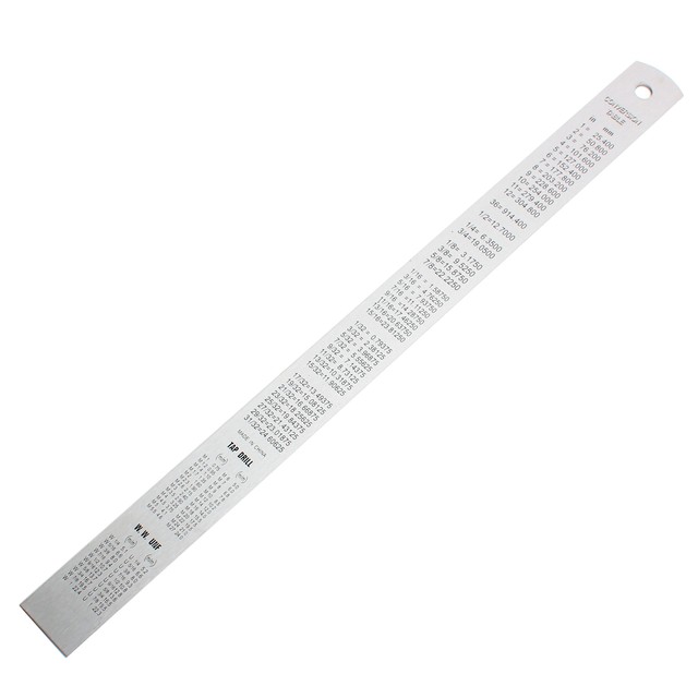 Bluebird Stainless Steel Straight Ruler Measuring Scale 300MM for sale ...