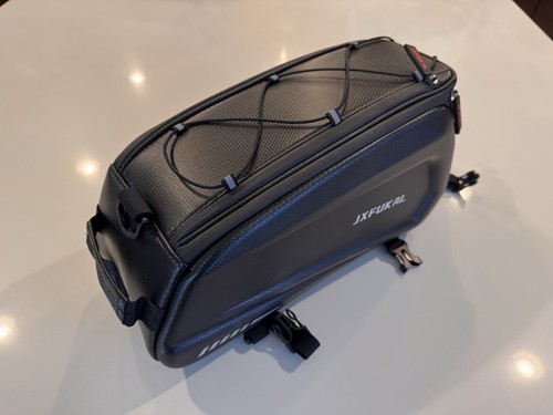 JXFUKAL Bike Bags for Bicycle Rear rack - 9.5L Hard Shell Waterproof ...