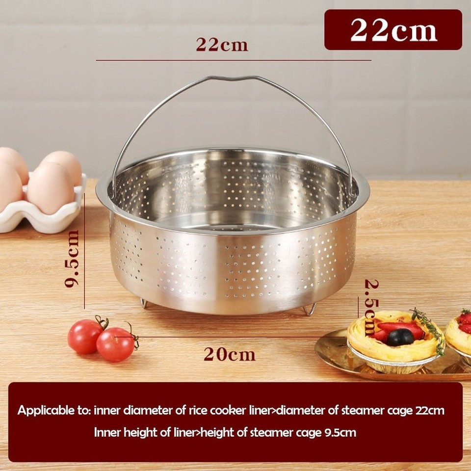 Insert Steamer Pot Food Steamer Basket Stainless Steel Drain Basket ...