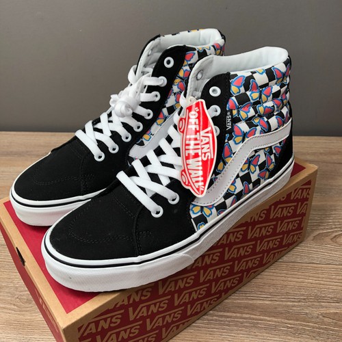 VANS Womens Fillmore Hi Top Checkerboard Butterfly Size 9 Lace Skate ...