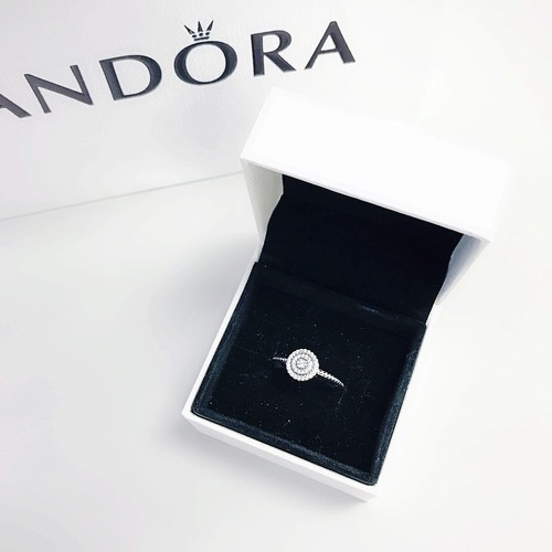 NEW Authentic PANDORA SS 925 Ale Radiant Elegant Clear CZ Ring 190986CZ ...