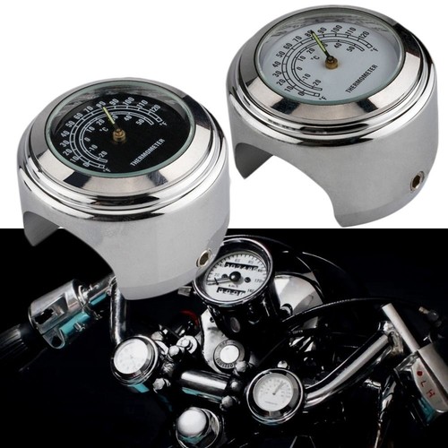 Motorcycle Thermometer Water Proof Handlebar Dial Bike Handle Bar ...