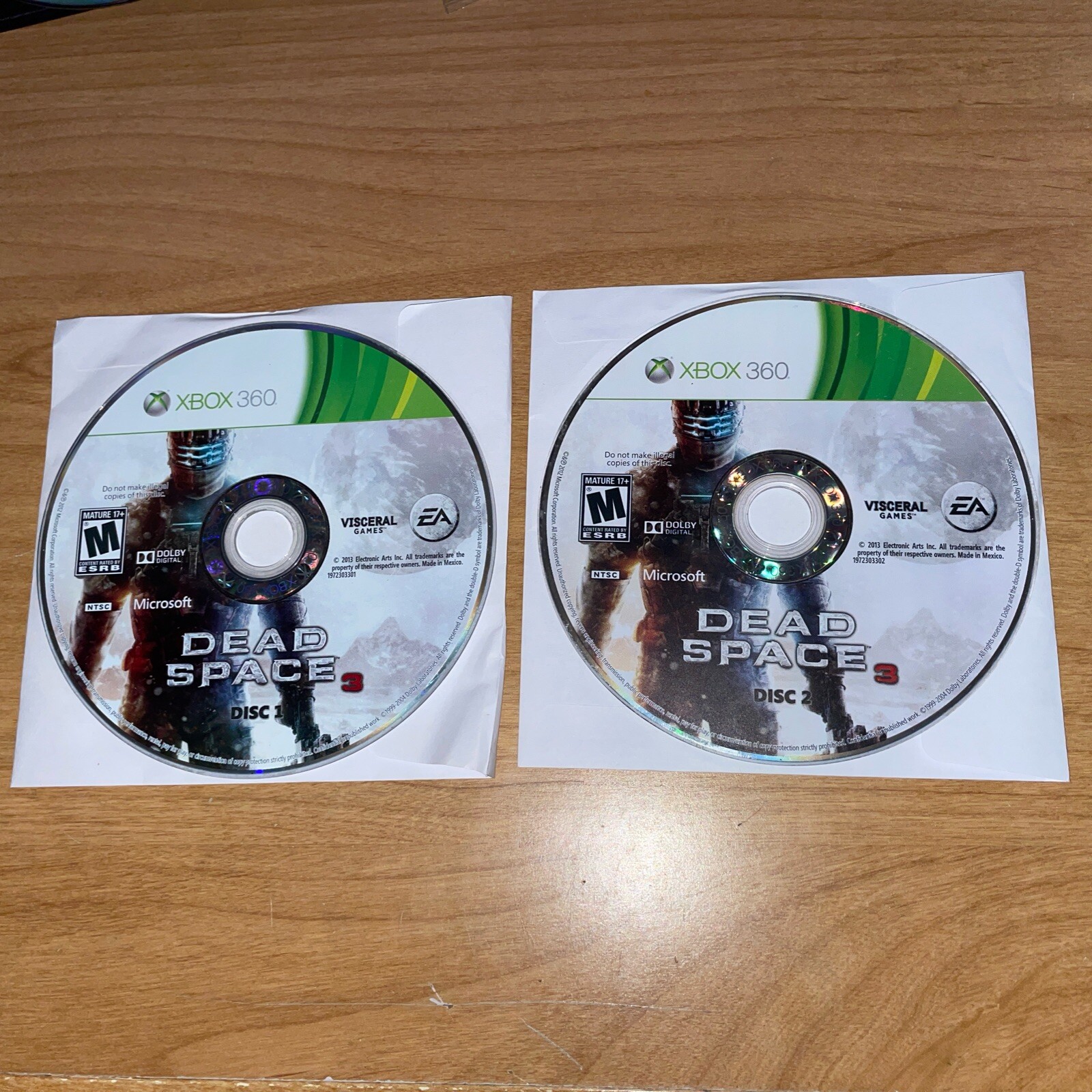 Dead Space 3 (Microsoft Xbox 360, 2013) DS III 2-Disc Set Ships Next ...