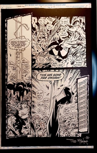 Spider-Man #14 pg. 6 by Todd McFarlane 11x17 FRAMED Original Art Print ...