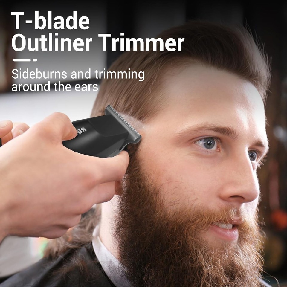Professional Barber Set with Hair Clipper and Detail Trimmer ...