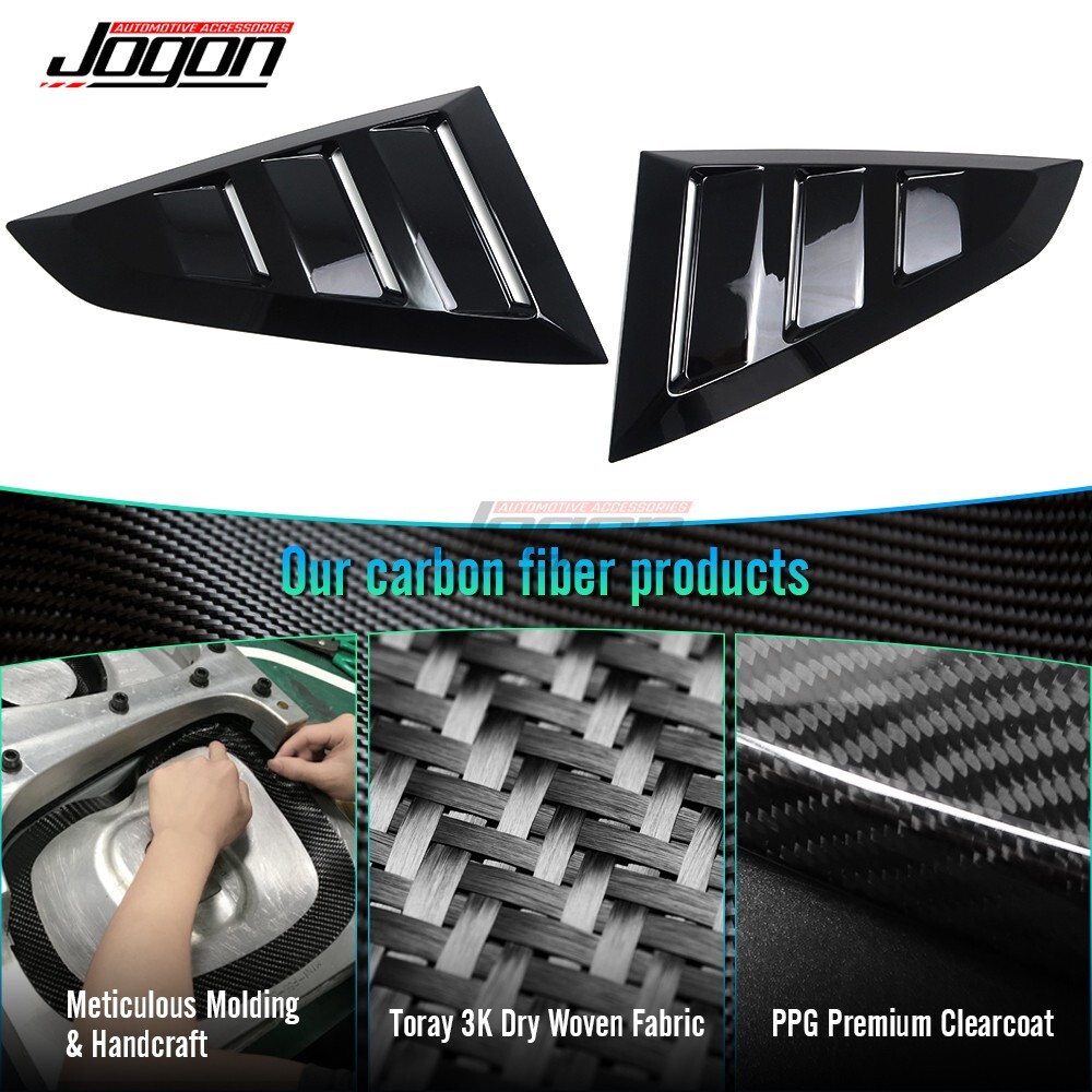 Body Side Window Cowl Louvers Air Vent Cover Trim For Ford Mustang S650 ...