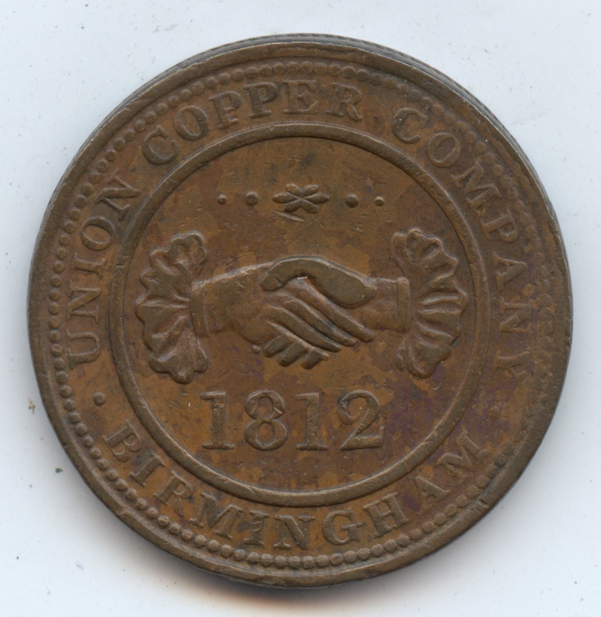 Great Britain Conder Token (#1005) 1812 Union Copper Company ...