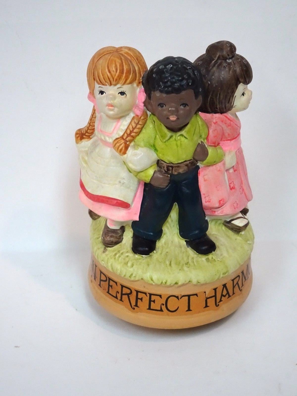 Vintage 1970s "In Perfect Harmony" 6" tall Windup Music Box Chadwick ...