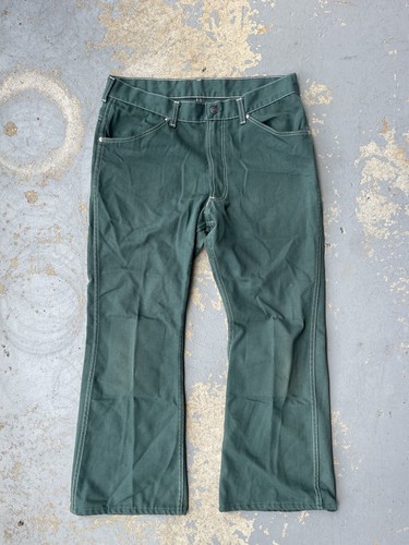 70s VTG SEARS Green Bell Bottom PANTS Talon Flare Leg Rare | eBay