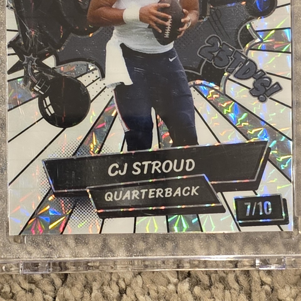 CJ Stroud 2023 Wild Card Alumination Comix ROOKIE STATS 5/10 RC Houston ...