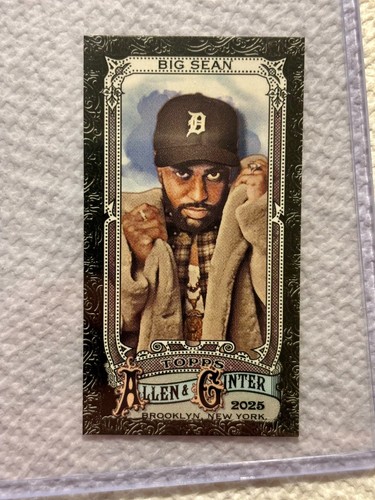 2025 Topps Allen & Ginter Big Sean #206 Mini Black Border Rapper | eBay