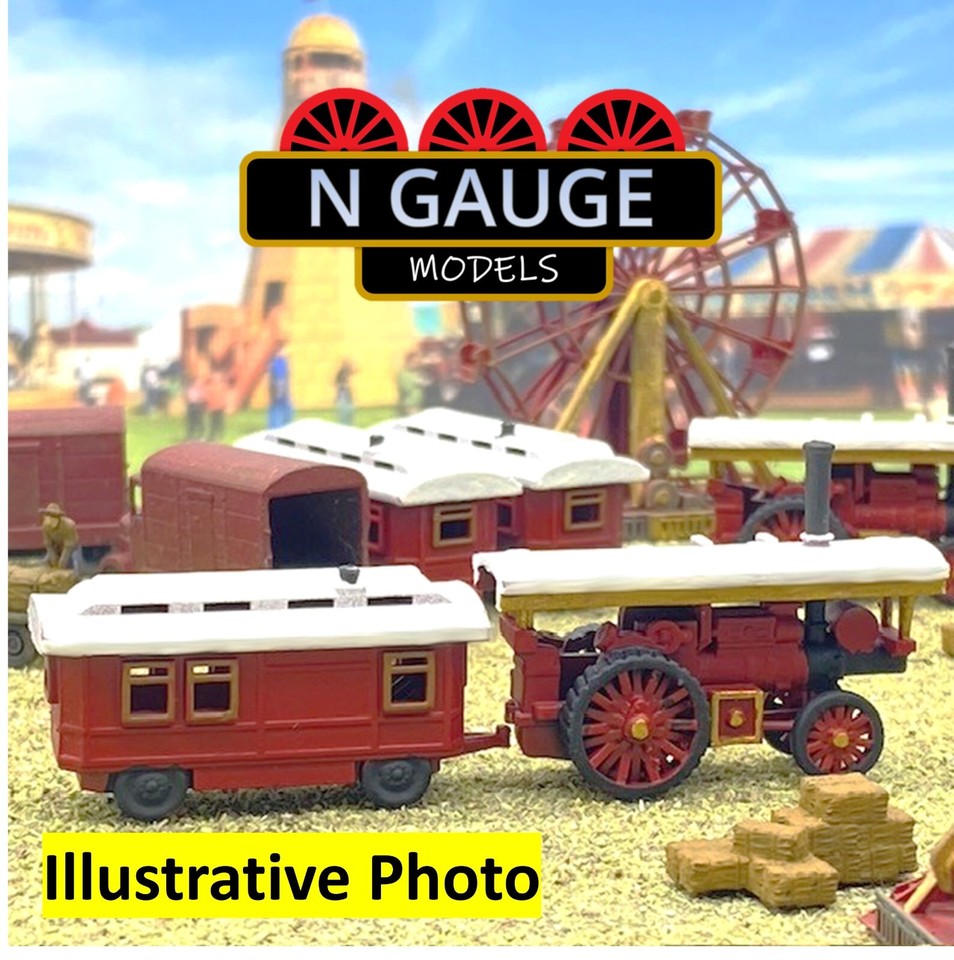 UNPAINTED - N Scale Gauge 1:148 Showman's Engine! (Steam Fairground 1: ...