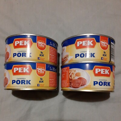 PEK Chopped Pork ham tinned meat 300g x 4 cans =1.2KG. Free P&P. | eBay UK
