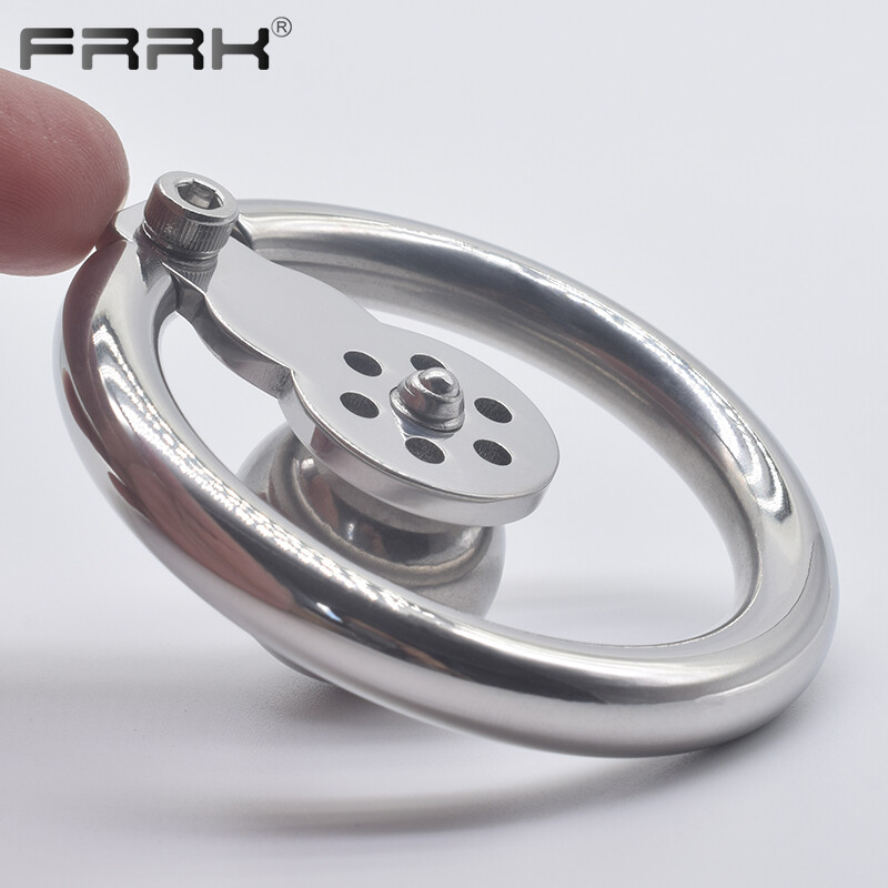 Stainless Steel Chastity Cage Plugs with Solid Metal Ball Sissy ...