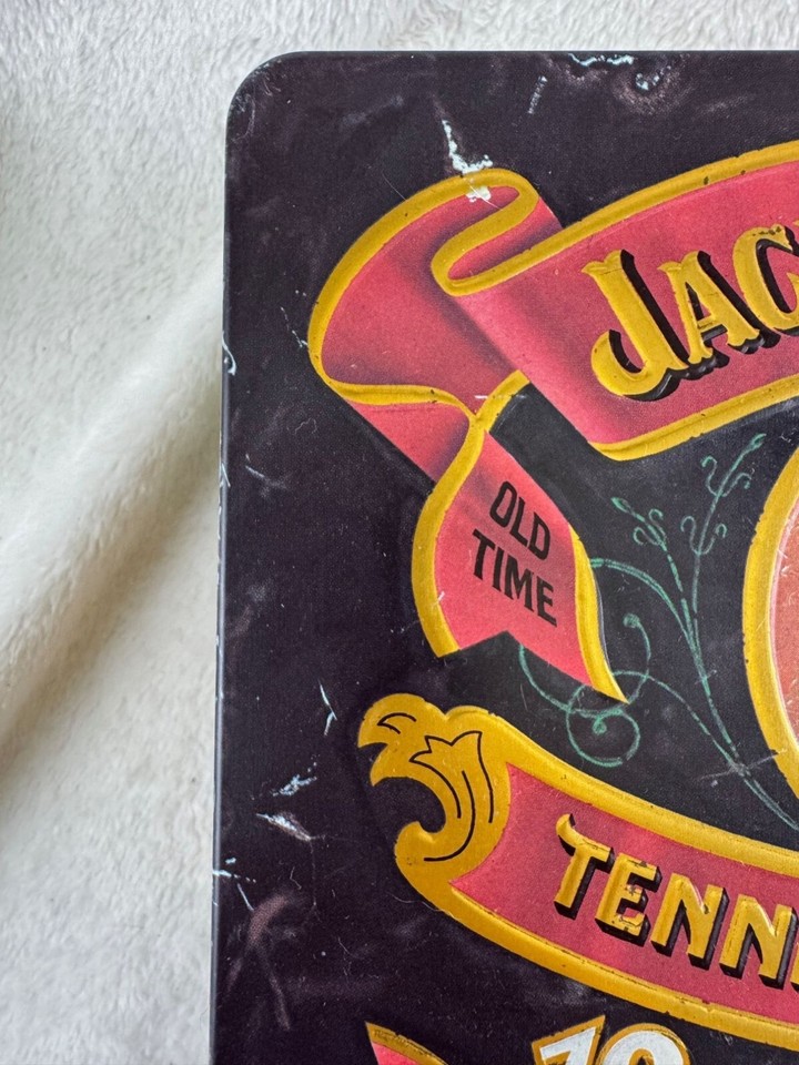 Vtg Jack Daniels 1904 Gold Medal No 7 Tennessee Whiskey Large Hinged