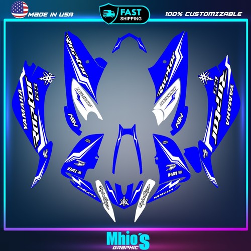 Graphic kit ATV Graphics Decals Kit For Yamaha raptor 125 all years | eBay