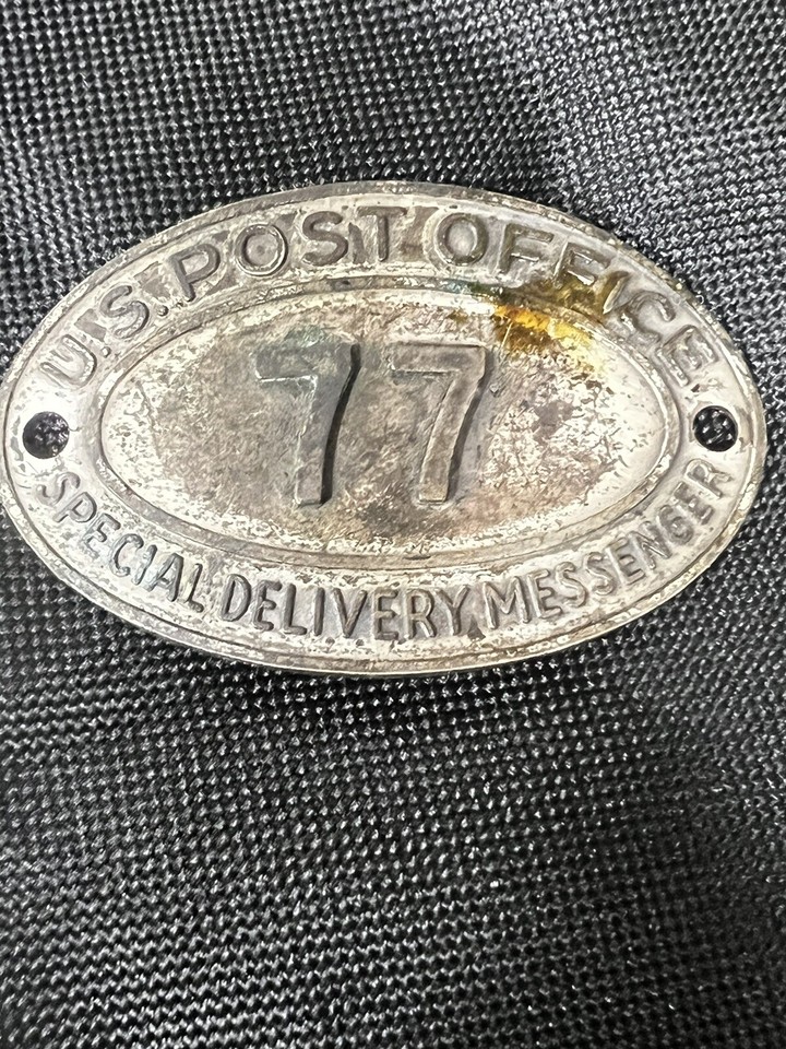 USPS Special Delivery Messenger Badge Hat Cap #77 US Post Office Mail ...