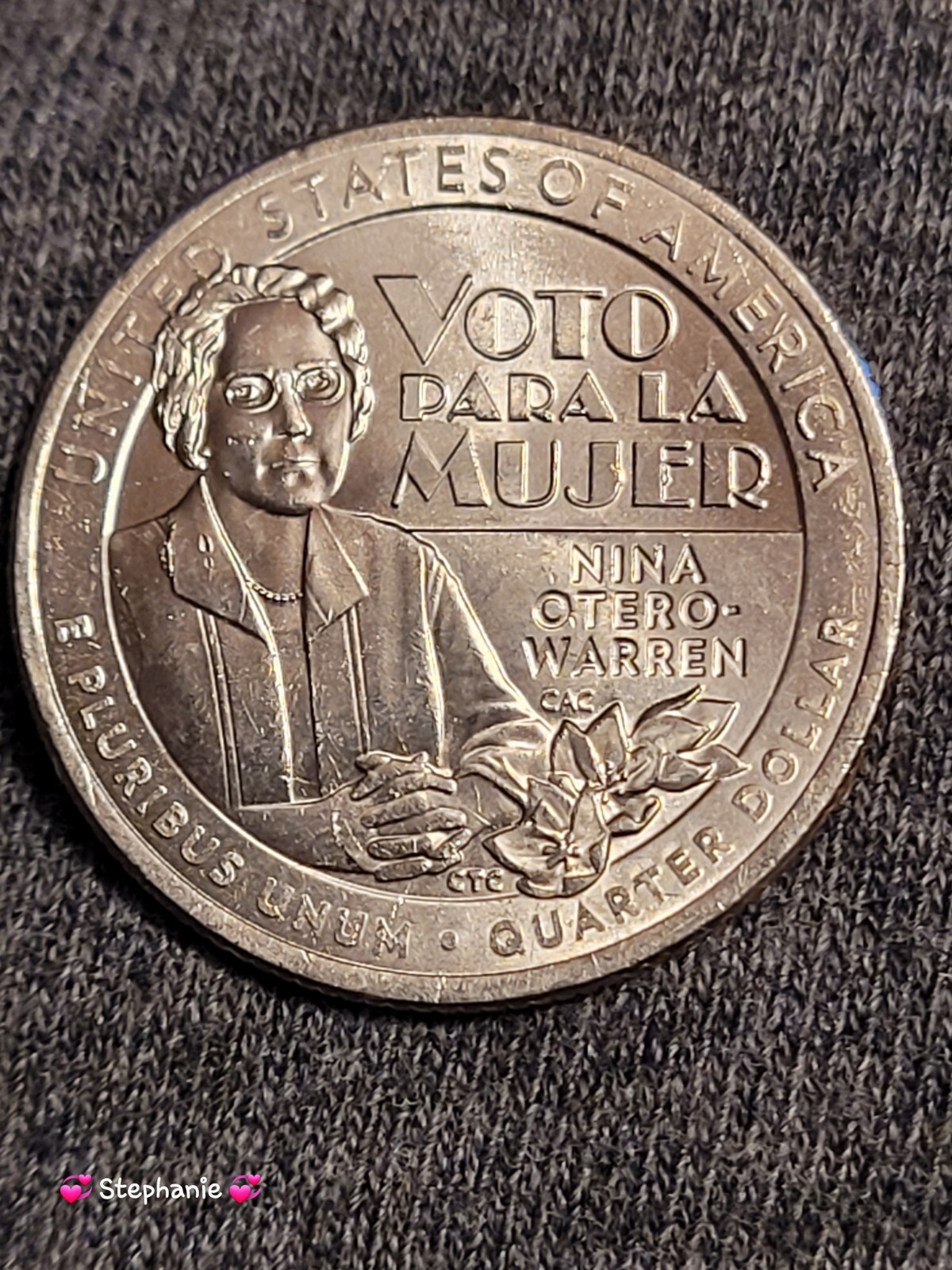 New Error! 2022 Nina Otero-Warren Quarter - Collar Cud / Die Chips!! 🔥🔥 ...