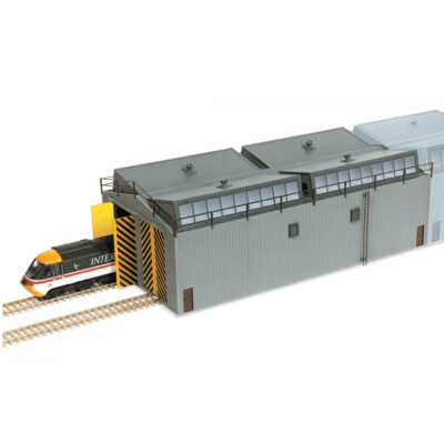 PECO LK-80 Train Shed/Loco Depot/Engine Shed Building Lineside Kit OO ...