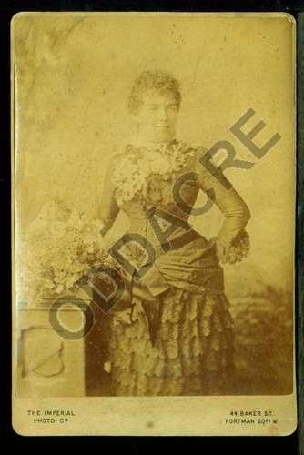CABINET CARD VICTORIAN LADY 1882 IMPERIAL PHOTOGRAPHIC BAKER LONDON ...