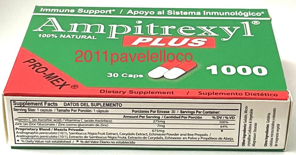 Ampitrexyl Plus 30 Caps * 1000 mg * Immune Support | eBay