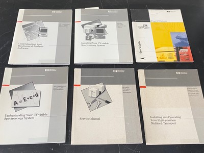 lot 6 Hewlett Packard HP ChemStation spectroscopy - User Guide / Manual ...